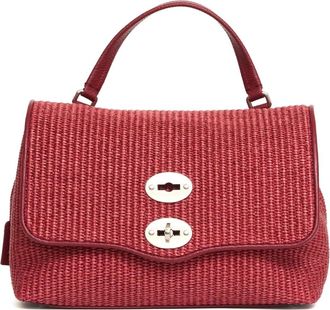 Zanellato Femme, Sacs, Rouge, Taille: ONE Size Postina Small Vimini