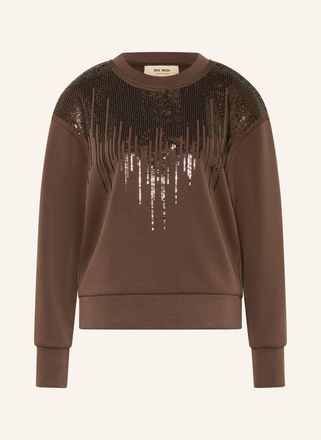 Mos Mosh Mos Mosh Sweatshirt Mmneve Mit Pailletten braun