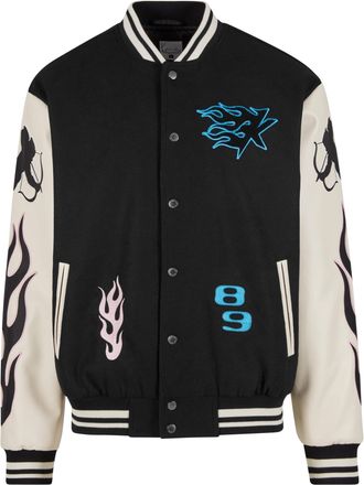 Karl Kani Kani Amor Flames College Jacket Black/Blue/Rose, S