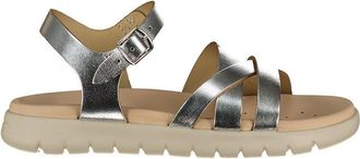 Geox Jungen Mädchen J SOLEIMA Gir Sandal, Silver, 24 EU