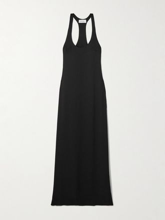 Matteau Maxikleid Aus Jersey - Schwarz