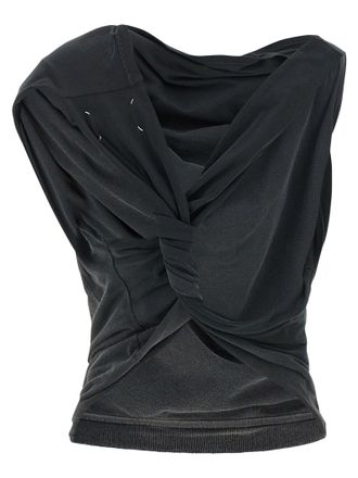 Maison Margiela Deconstructed Cotton Tunic Tunic - Gray
