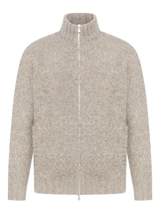 Brunello Cucinelli cardigan zippé à col montant - Tons neutres