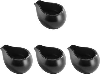 DOITOOL 4 St&uuml;ck Saucen X Griff So&szlig;e Keramik f&uuml;r Sch&uuml;sseln Tee So&szlig;e Kaffee Porzellan Sicher Daumen Schokolade Auslauf Kein Boot Haushalt Mini Saft Oz Salat Sch