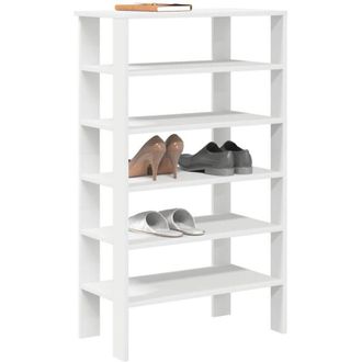vidaXL Schuhregal Wei&szlig; 61x32x105 cm Holzwerkstoff Vidaxl