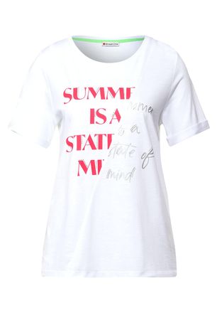 Street One Damen A318150 Sommershirt, White, 38