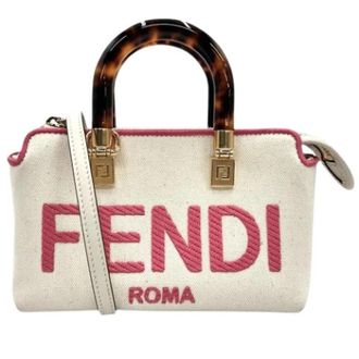 Fendi Pre-owned Canvas Shoulder Bag - - Pre-owned - Damen - Beige - ONE SIZE
