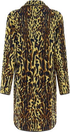 Marni Abstract Animal-Print Virgin Wool Coat - Multicolor