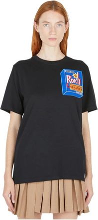 Rokh Femme, Tops, Noir, Taille: 38 FR Detergent T-Shirt