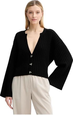 &Aacute;eron Damen, Strickwaren, Schwarzk, LGr&ouml;&szlig;e