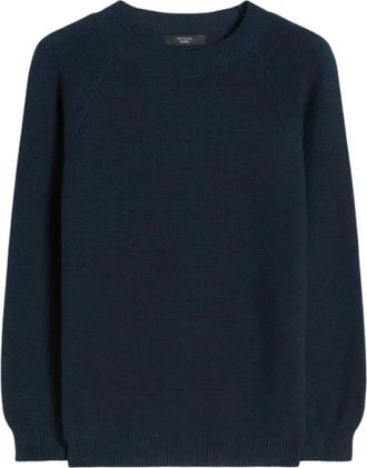 Max Mara Femme, Pulls, Bleu, Taille: 42 FR Wkdaere Textured Sweater