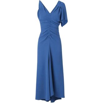 Victoria Beckham Femme, Robes, Bleu, Taille: 42 FR Vestido 1 Manga Asymmetric