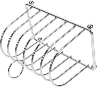 BESPORTBLE Toasthalter Edelstahl Brotständer für Küchenarbeitsplatte Multifunktional mit Separatem Schneidefach Tisch Toastständer für Haushalt und Party