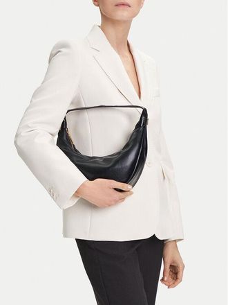 Calvin Klein Handtasche Pinched Soft Crescent Sm LV04F3010G Schwarz