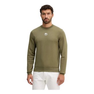Lacoste Bedruckter Fleece-Sweatshirt - - Sweatshirts & Hoodies - Herren - Gr&uuml;n - S