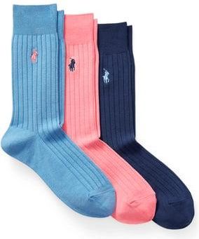 Polo Ralph Lauren Lot de trois paires de chaussettes en coton