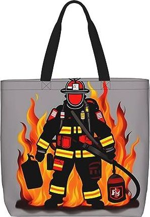 Generic Pompier Sac A Main Femme Pliable Tote Bag Imperm&eacute;able Sac Fourre-Tout Pour Shopping Voyage Gym