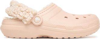 Crocs Pantoletten Crocs Classic Fleece Lined Clog Quartz 211396 Rosa