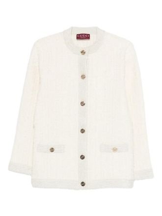 Gucci buttoned patch-pocket jacket - Nude