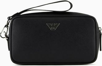 Emporio Armani Trousse de beaut&eacute; Emporio Armani en cuir r&eacute;g&eacute;n&eacute;r&eacute;