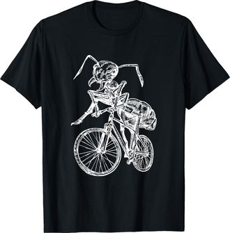 Seembo Ameisen-Fahrrad mit Insekten, Tiere, Radfahrer T-Shirt