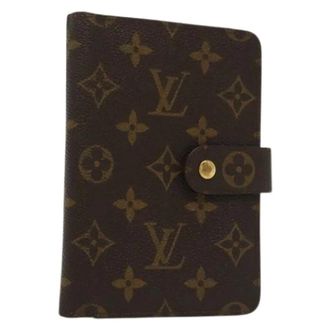 Louis Vuitton Portefeuille Vintage en Toile Pre-owned - Femme - Pre-owned - Brun - Taille: ONE Size