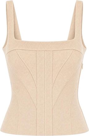 Giovanni Bedin Geripptes Korsett-Top - - Tops - Damen - Beige - S