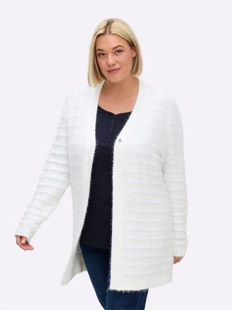 Sheego Strickjacke Strickjacke Langarm Jersey