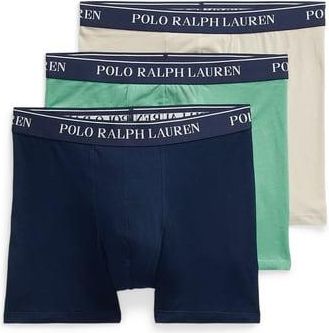 Polo Ralph Lauren Lot de 3 boxers en coton m&eacute;lang&eacute;