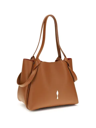 Christian Louboutin Womens Small Bettina Tote Bag Cuoio Calf Leather Bos Taurus Shoulder
