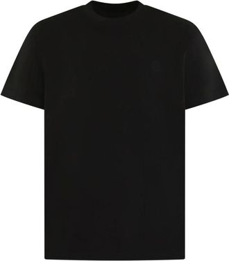 Moncler Homme, Tops, Noir, Taille: M Logo Patch T-Shirt