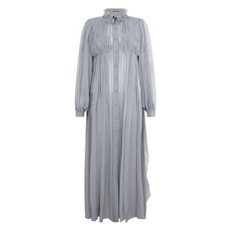 Alberta Ferretti Langes elegantes Kleid - - Dresses - Damen - Grau - M