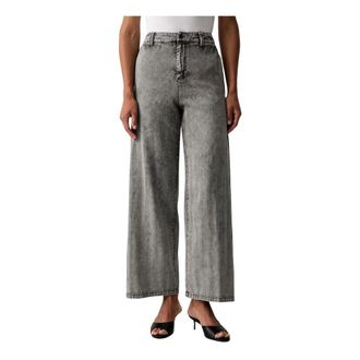 Patrizia Pepe Jean large - Femme - Jeans - Gris - Taille: 36 FR
