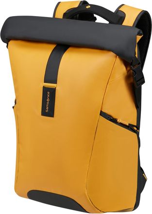 Samsonite Paradiver Light - Erweiterbarer Rolltop Laptop Rucksack 17,3 Zoll, 49 cm, 25/35 L, Gelb