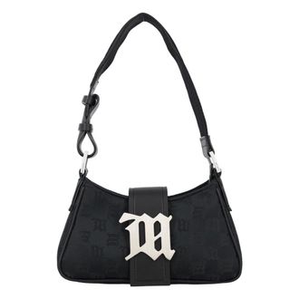Misbhv Misbhv, Femme, Sacs, Noir, Taille: ONE Size Petit Sac Bandouli&egrave;re Monogramme