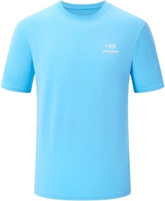 Bassdash t - Shirt Homme Manches Courtes UPF 50 + Fishing Shirt Performance UV Protection Solaire randonnée Respirante séchage Rapide