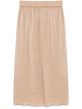 PESERICO Maxirock aus Organza - Nude