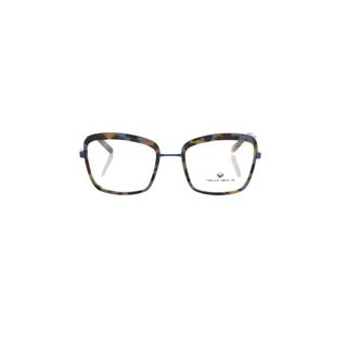 Frankie Morello Femme, Accessoires, Multicolore, Taille: ONE Size Lunettes Carr&eacute;es Havana Bleu Motif