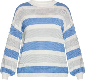 Usha Zur Seite fahren Damen Grau Weiss Blau