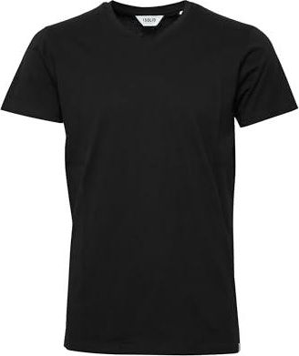 Solid SDBedo Homme T-Shirt à Manches Courtes T-Shirt avec col en V Mélange de Coton Regular Fit, Taille:L, Couleur:Black (9000)