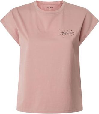 Pepe Jeans London Lorena T-Shirt, Rose (Rose d&eacute;lav&eacute;), S Femme