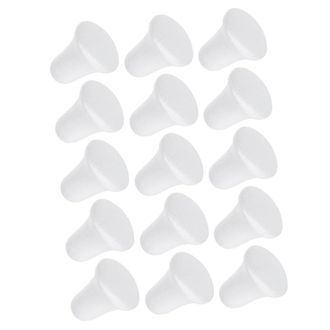 Soimiss 15 St&uuml;ck Wei&szlig;e Schaumstoffgl&ouml;ckchen 9cm Selbstgemacht Bastelset f&uuml;r Weihnachtsbaum Deko H&auml;ngedekoration Leicht und Bemalbar