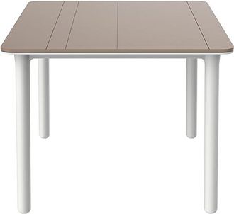 Resol Noa Quadratischer Tisch f&uuml;r Innenbereich, Au&szlig;enbereich 90 x 90 cm | Garten, Terrasse, Balkon, Wohnzimmer, K&uuml;che, Esszimmer | Design, Leicht, Mehrzweck