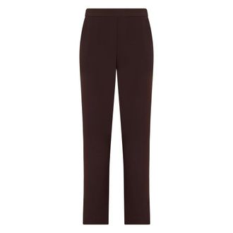 P.A.R.O.S.H. P.a.r.o.s.h., Femme, Pantalons, Brun, Taille: 38 FR Pantalon droit &eacute;l&eacute;gant avec ceinture &eacute;lastique
