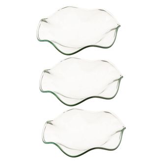 BESPORTBLE 3 St&uuml;ck Glas Wachsschmelzschalen Ersatz f&uuml;r Wachsw&auml;rmer Hitzebest&auml;ndig Transparent &Oslash; 88mm f&uuml;r &Auml;therische &Ouml;le und Duftwachs Aromalampe