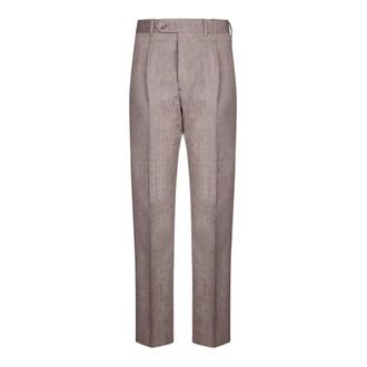 Paul Smith Homme, Pantalons, Beige, Taille: W36 Pantalon Pliss&eacute; Coupe Fusel&eacute;e