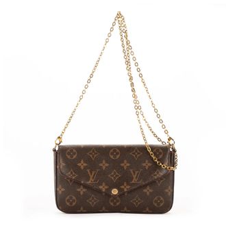 Louis Vuitton Crossbody Bags - Pochette Felicie Magenta - Gr. unisize - in Braun - f&uuml;r Damen