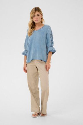 Cream Langarmbluse Langarm-Bluse CRBella