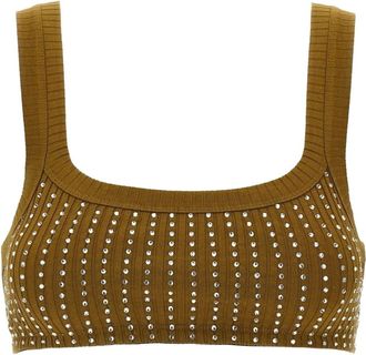 The Attico Femme, Tops, Brun, Taille: 36 FR Bra Top