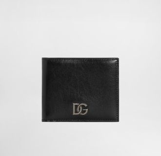 Dolce & Gabbana Tempesta Calfskin Wallet - Mann Geldb&ouml;rsen Und Kleinlederwaren Schwarz Onesize